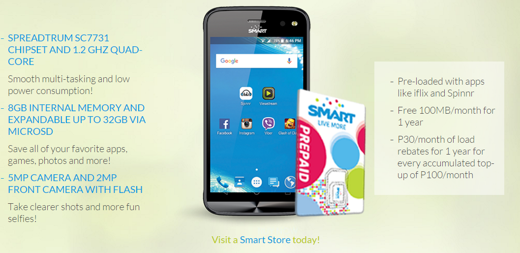 Embrace Android with Smart's MyPhone My28 Smartphone Kit Offer