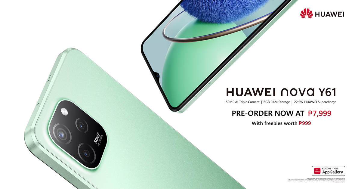 Huawei nova Y61 Now Available for Pre-Order in PH