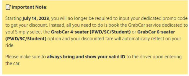 Grab Philippines to Offer PWD/Senior Citizen/Student GrabCar Options