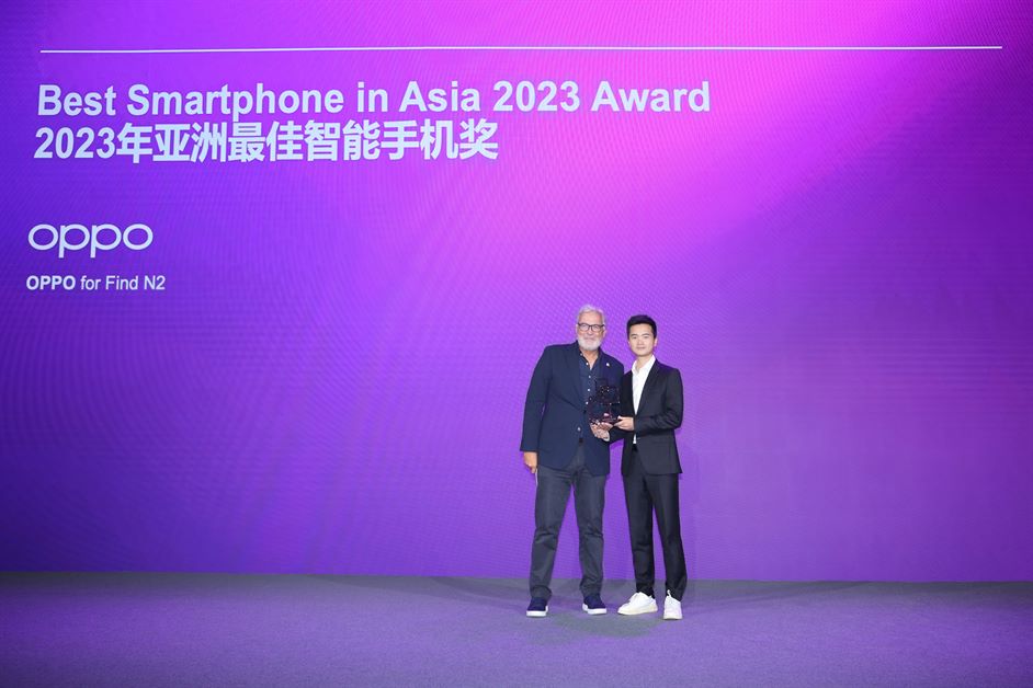OPPO Find N2 Wins Best Smartphone Award at 2023 Asia Mobile Awards