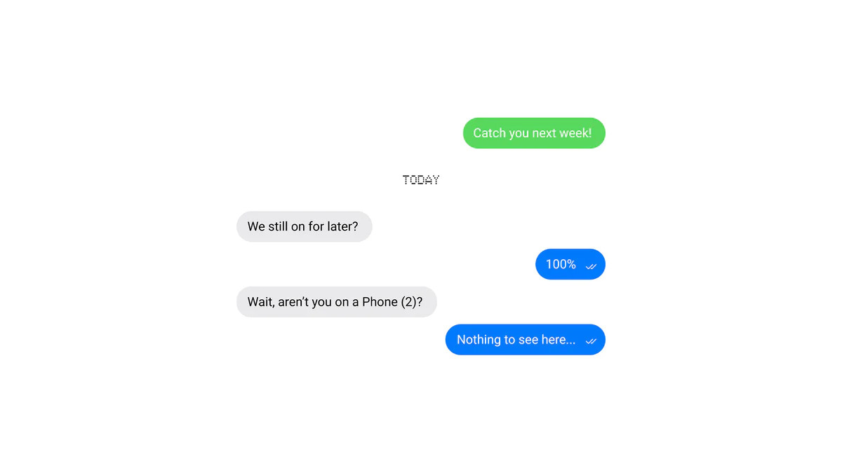 Nothing Chats Revealed, Brings iMessage to Nothing Phone (2)