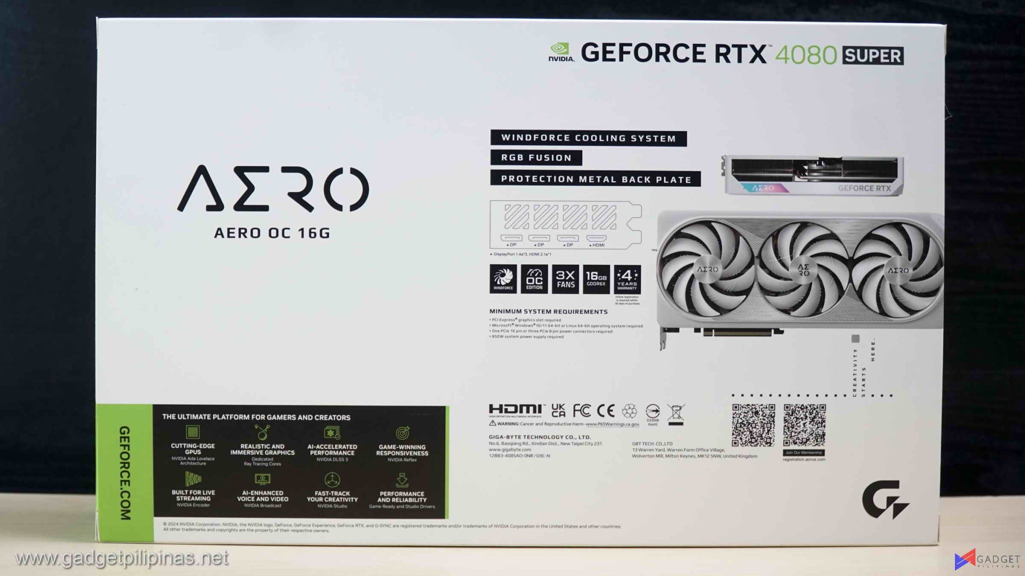 Gigabyte RTX 4080 SUPER AERO OC Review