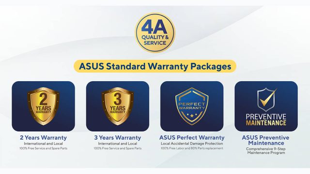 ASUS Introduces Its ASUS 4A Warranty Care Package