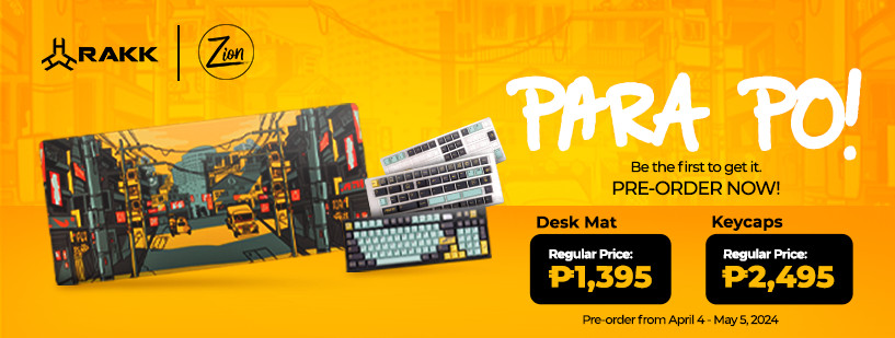 Rakk Unveils Manila-inspired Para Po Collection Keycap Set and Deskmat