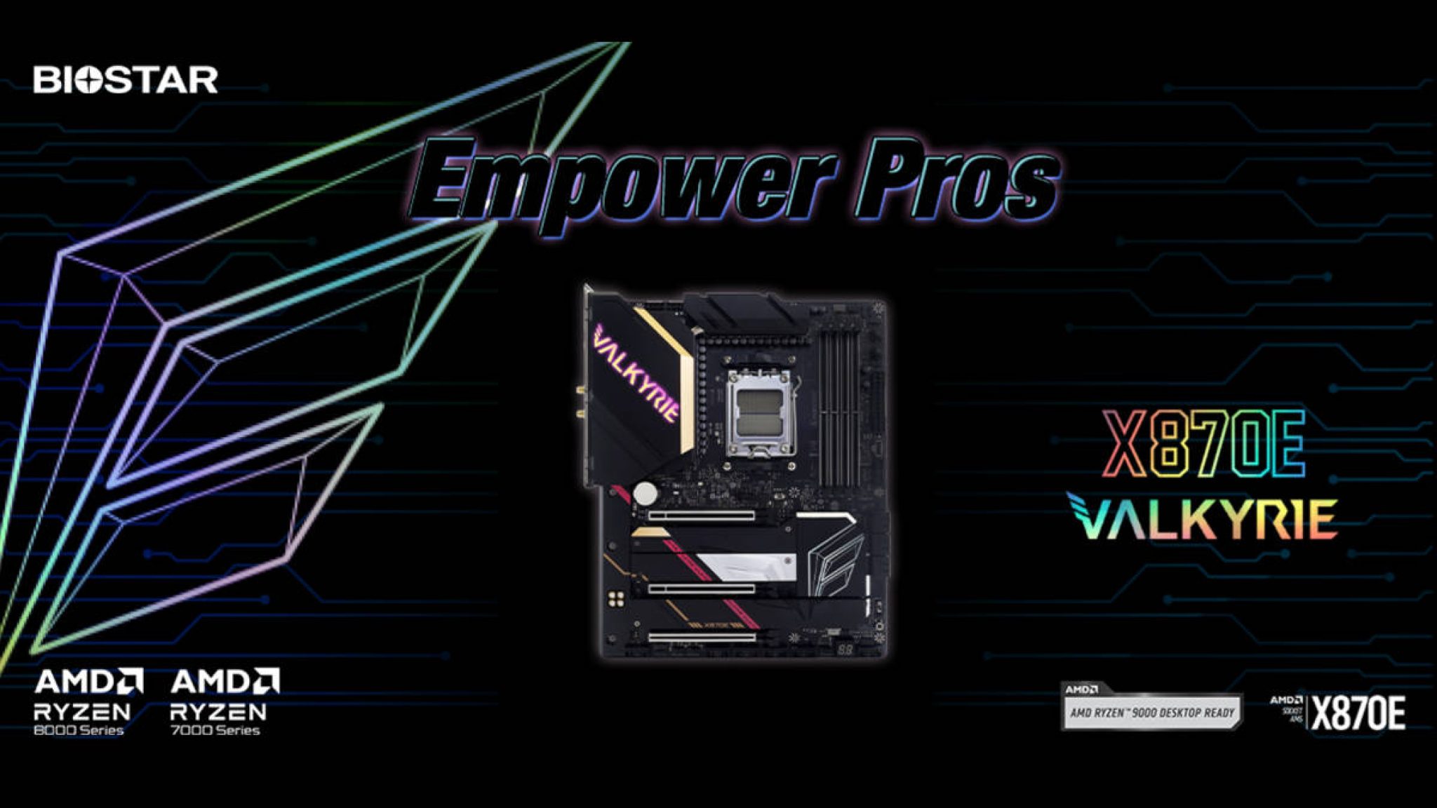 BIOSTAR X870E VALKYRIE Motherboard Showcased at Computex 2024