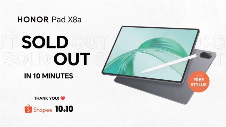 HONOR Pad X8a With Free Stylus Pen Sells Out Within Minutes During ...