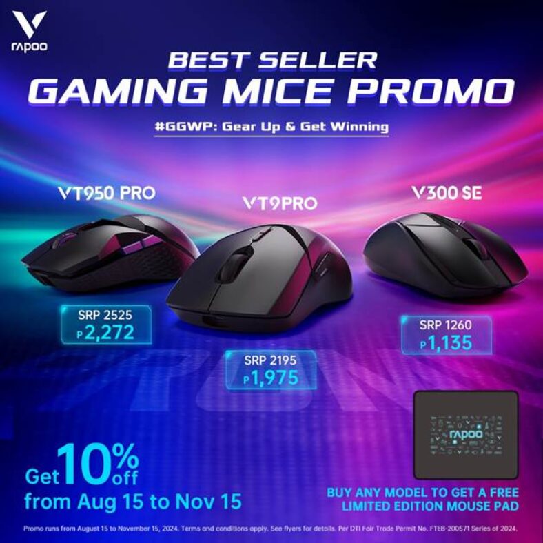 RAPOO Launches Gaming Mice Promotion with Exclusive Offers