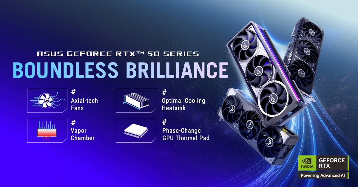 ASUS Announces its RTX 50 Series GPU Lineup