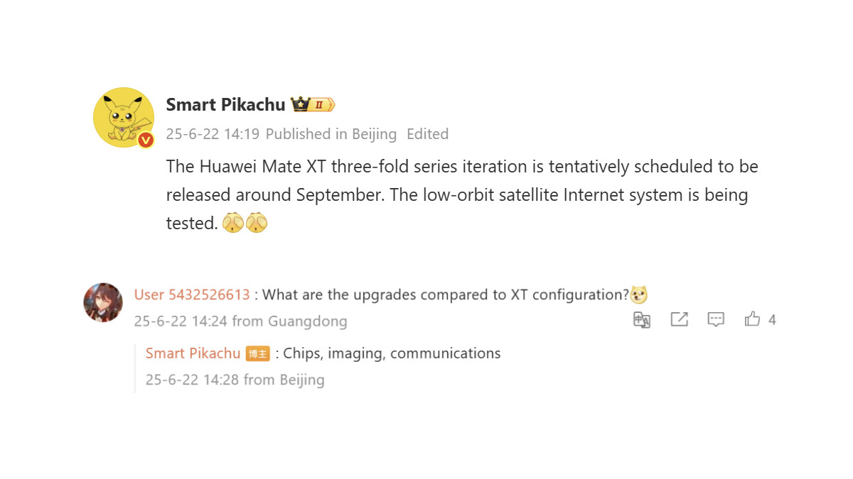 HUAWEI Mate XT 2 Allegedly Launching in September