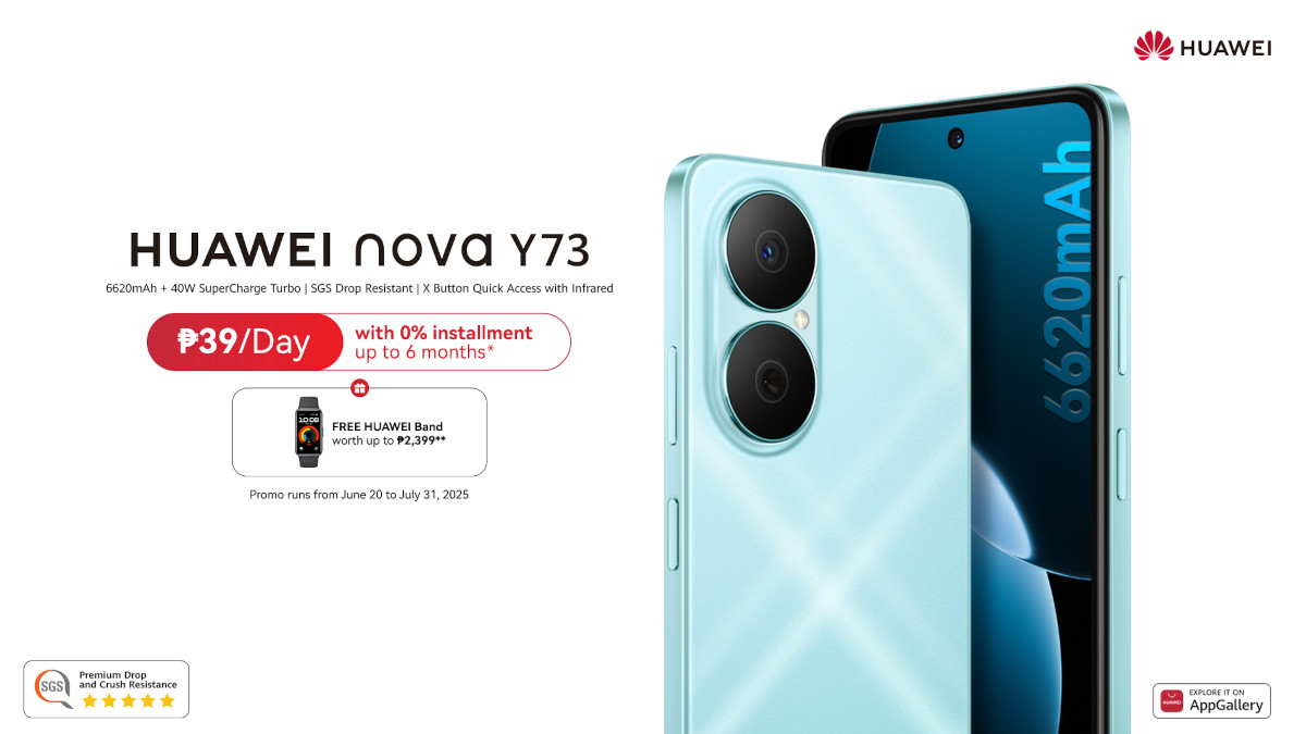 HUAWEI nova Y73 Now Available in PH for PHP 9,999 with All-Day Power