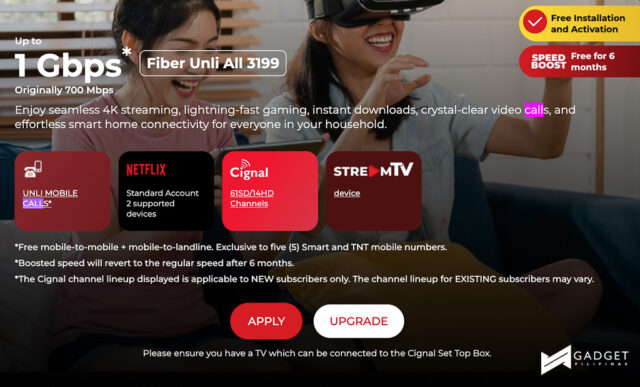 Unli Entertainment with PLDT Home Fiber Netflix Plan 1599
