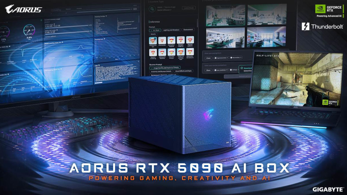 GIGABYTE Launches AORUS RTX 5090 AI BOX
