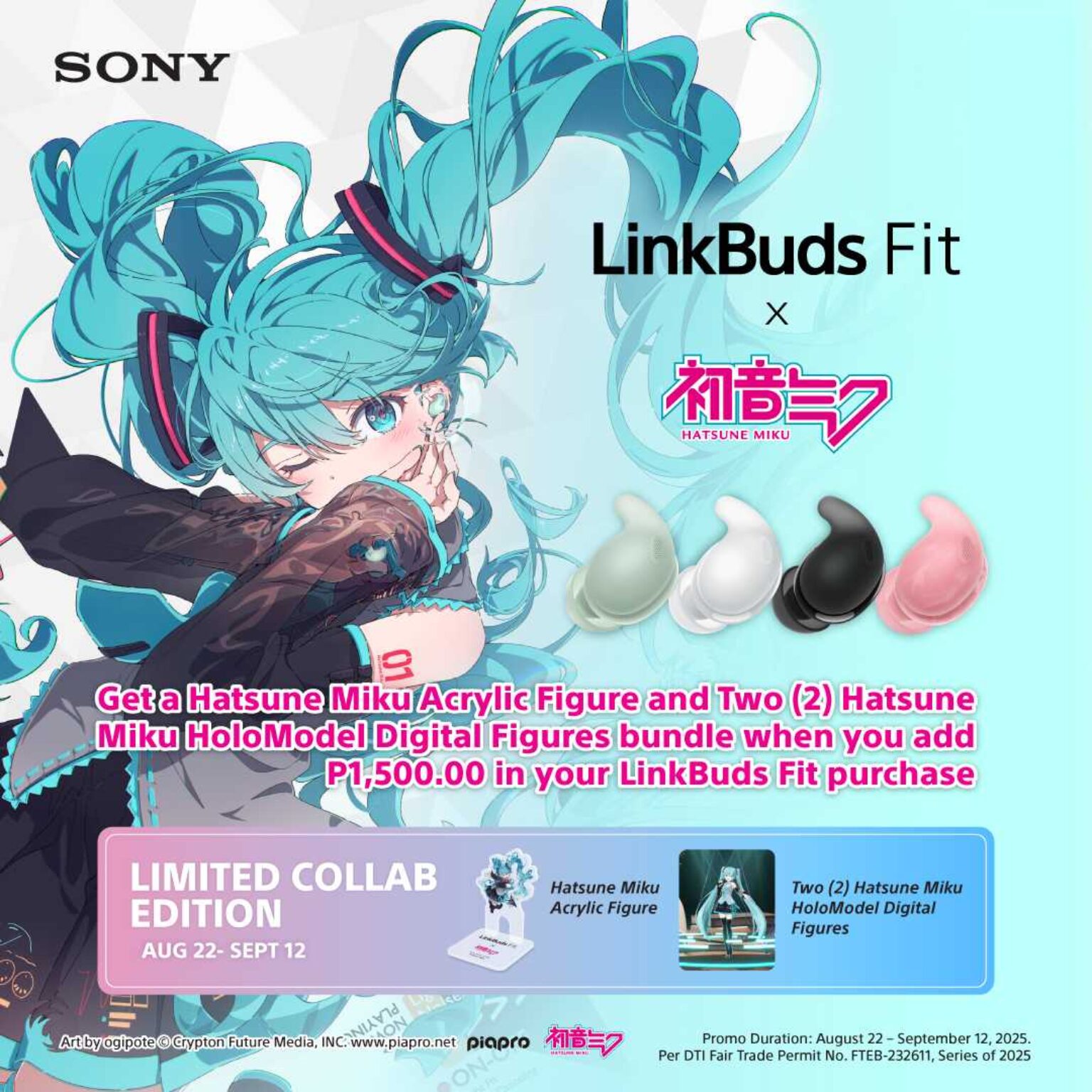 Sony LinkBuds Fit x Hatsune Miku Bundle Pre-Order Guide